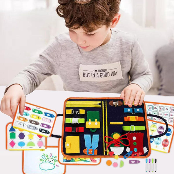 NT Deals | Blue Toddler Busy Board Intelligence Learning Toys Sensory ... NT Deals | Blue Toddler Busy Board Intelligence Learning Toys Sensory ...